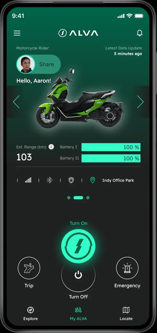 Motor Listrik Alva One XP: Mengaspal dengan Tenaga Baru dan Layar TFT ...